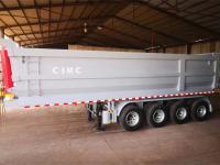 China CIMC Factory Direct Sale 80 Ton  4 Axles U Shape Dump Truck 45cbm transporting coal and sand Tipper Semi Trailer for sale