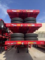 China Heavy-Duty Fatbed Semi Trailer for sale in Africa: Designed for Stable and Efficient Transportation of Oversized Loads for sale