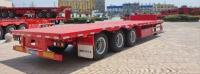 China CIMC China manufacturer direct sales of 100 ton trailer, high-quality price discount 4-axis flatbed semi-trailer for sale