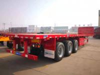 China CIMC China manufacturer direct sales of 100 ton trailer, high-quality price discount 4-axis flatbed semi-trailer for sale