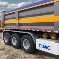 China Customized color and size used for Coal/Mine/Stand/Stone Loading 3 axle durable steel rear dump tipper or dumper semi trailer for sale