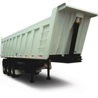 China Chinese good quality manufacture Tri axle Heavy Duty Load 60--80T Side Hydraulic Dump Tipper Truck Rear Dumper Semi Trailer for sale