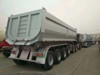 China Chinese good quality manufacture Tri axle Heavy Duty Load 60--80T Side Hydraulic Dump Tipper Truck Rear Dumper Semi Trailer for sale