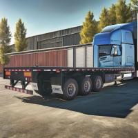 China CIMC 3 Axles Or Customization with 3mm 4mm Grain Plate Platform 20ft 40ft Container All Kind Of Cargo Flatbed Truck Semi Trailer for sale