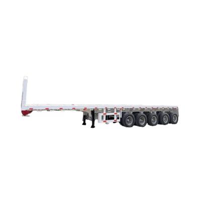 China Heavy-Duty Fatbed Semi Trailer for sale in Africa: Designed for Stable and Efficient Transportation of Oversized Loads for sale