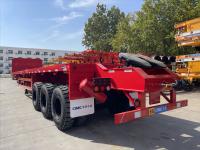 China CIMC latest design of lowbed semi-trailer made of high strength steel for sale