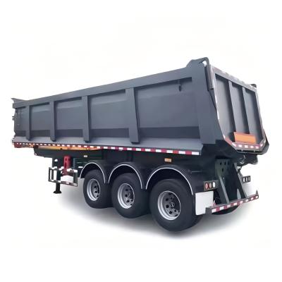 China CIMC Great Material High-Strength a 3-axle-4-axle semi-trailer dump truck trailer dump semi trailer for sale
