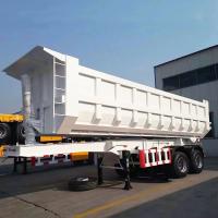 China 3-Axle U Shape Hydraulic Grain Camions-Remorques High Quality steel Rear Dump truck Semi Tipping Trailer Made In China for sale