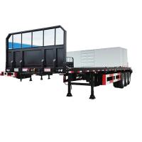 China Africa Heavy-Duty Fatbed Semi Trailer: Designed for Stable and Efficient Transportation of Oversized Loads and Heavy Equipment for sale