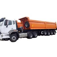 China CIMC High-Strength a 3-axle-4-axle semi-trailer dump truck trailer dump semi trailer for sale