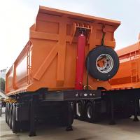 China CIMC High-Strength a 3-axle-4-axle semi-trailer dump truck trailer dump semi trailer for sale