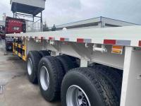 China CIMC 40 45ft steel 4Axle designed for heavy duty transportation of oversized and containerized cargo extendable flatbed trailers for sale