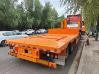 China CIMC 40/ 45ft 2 Axle space frame structure of high-strength steel 16Mn steel welded longitudinal beam Entensible Flatbed Trailer for sale
