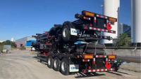 China CIMC cheap 3 axles high Steel Cargo Hot Sale 20ft 40ft Container Chassis with lock Low Flat Deck transport Flatbed Semi Trailer for sale