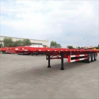 China Can pull 2040 feet of international containers made of high-strength steel multi-functional flat semi-trailer for sale