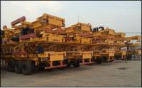 China Can pull 2040 feet of international containers made of high-strength steel multi-functional flat semi-trailer for sale