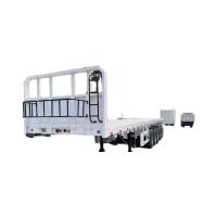 China CIMC Heavy-Duty Fatbed Semi Trailer: Designed for Stable and Efficient Transportation of Oversized Loads and Heavy Equipment for sale
