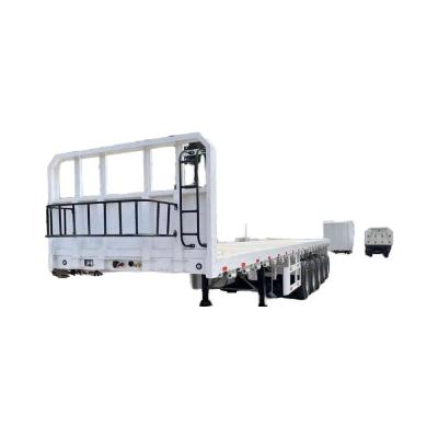 China CIMC Heavy-Duty Fatbed Semi Trailer: Designed for Stable and Efficient Transportation of Oversized Loads and Heavy Equipment for sale