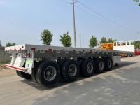 China CIMC Heavy-Duty Fatbed Semi Trailer: Designed for Stable and Efficient Transportation of Oversized Loads and Heavy Equipment for sale