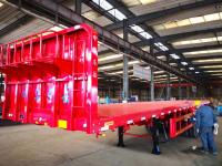 China CIMC 2/3/4 axles new factory customized 12m 13m 14m 40t 60t 80t100t Africa container cargo transport flatbed deck semi trailer for sale
