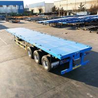 China Can pull 2040 feet of international containers made of high-strength steel multi-functional flat semi-trailer for sale