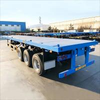 China Can pull 2040 feet of international containers made of high-strength steel multi-functional flat semi-trailer for sale