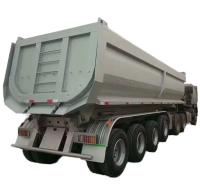 China CIMC HIgh quality steel 3 or 4 axle strong enough for heavy cargos 100 tons capacity dump semi-trailer for sale