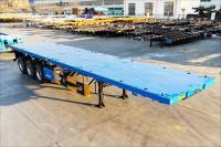 China CIMC New 3-Axle Flatbed Skeleton Semi-Trailer Steel Container Truck with Wabco Brake System for sale
