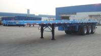 China CIMC New 3-Axle Flatbed Skeleton Semi-Trailer Steel Container Truck with Wabco Brake System for sale
