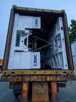 China CIMC New 3-Axle Flatbed Skeleton Semi-Trailer Steel Container Truck with Wabco Brake System for sale