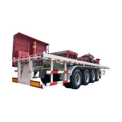 China CIMC New design of High Quality 4 Axles Flatbed Semi-Trailer for sale