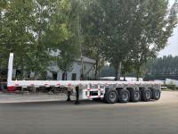 China CIMC high quality steel China factory price 3/ 4 /5 Axle 48-60 Ton Warehouse Railing/Flatbed for Sale Flatbed Semi Trailer for sale