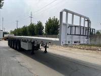 China CIMC high quality steel China factory price 3/ 4 /5 Axle 48-60 Ton Warehouse Railing/Flatbed for Sale Flatbed Semi Trailer for sale
