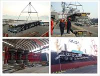 China Hot Selling New 4-Axle Flatbed Semi-Trailer CINC Container Semi-Trailer Truck China Manufacturer Direct Sales Steel Material for sale
