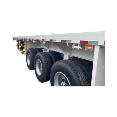 China Can be customized according to your special requirements with the lock can pull container multi-functional flat semi-trailer for sale