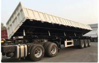 China CIMC Tri axle Side Tipper 70 Tons allows goods to be unloaded from the side transporting building materials dump semi trailer for sale
