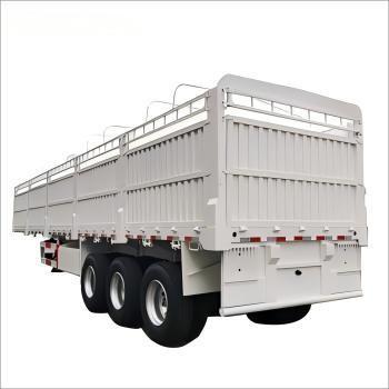 China CIMC 3 axle Fence Truck mechanical suspension truck Fence semi trailer for sale
