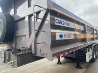 China 100T Capacity 3-axle-4-axle Dump Trailer Truck Trailer With Mechanical Suspension Popular for sale