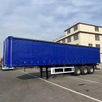 China 2 or 3 Axle large capacity strong power durable economical choice to transport goods Side Curtain Tarpaulin Cargo Truck Trailer for sale