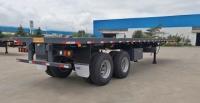China CIMC made of steel or iron Shipping 40 Feet Container Transport Flat Bed Trailer 3 axle Flatbed Semi Trailer Price for Africa for sale