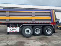 China CIMC Latest 80-ton Three-axle Four-axle Stone Dump Truck Rear Semi-trailer for sale