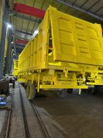 China CIMC Latest 80-ton Three-axle Four-axle Stone Dump Truck Rear Semi-trailer for sale