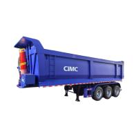 China CIMC Latest 80-ton Three-axle Four-axle Stone Dump Truck Rear Semi-trailer for sale