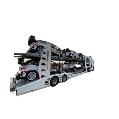 China CIMC Factory Direct 2 Axle  6-8 Land Road Car Transport Semi Trailer for sale