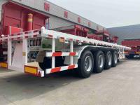 China CIMC second hand used Shipping 20ft 40ft 50ft 53ft 40 Feet 2 3 4 5 Axles Flatbed Semi Truck Trailers Flatbed Trailers for sale