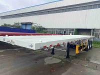 China CIMC second hand used Shipping 20ft 40ft 50ft 53ft 40 Feet 2 3 4 5 Axles Flatbed Semi Truck Trailers Flatbed Trailers for sale