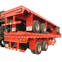 China CIMC Lowtest price used 2 3 4 axle capacity 30 to 100t 20ft 45ft 40ft hot sale container truck flatbed semi trailer for sale