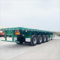 China CIMC New 3-Axle Flatbed Skeleton Semi-Trailer Steel Container Truck with Wabco Brake System for sale