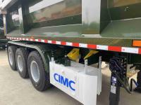 China Air Suspension 3-axis 4-axis Hydraulic Lifting Rock Heavy-duty Truck Sand Semi-trailer 60 Ton Rear Flip Semi-trailer for sale