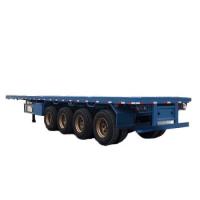 China CIMC 4-Axle Multifunctional Flatbed Trailer the Latest Design with Lock for Cargo Transportation for sale